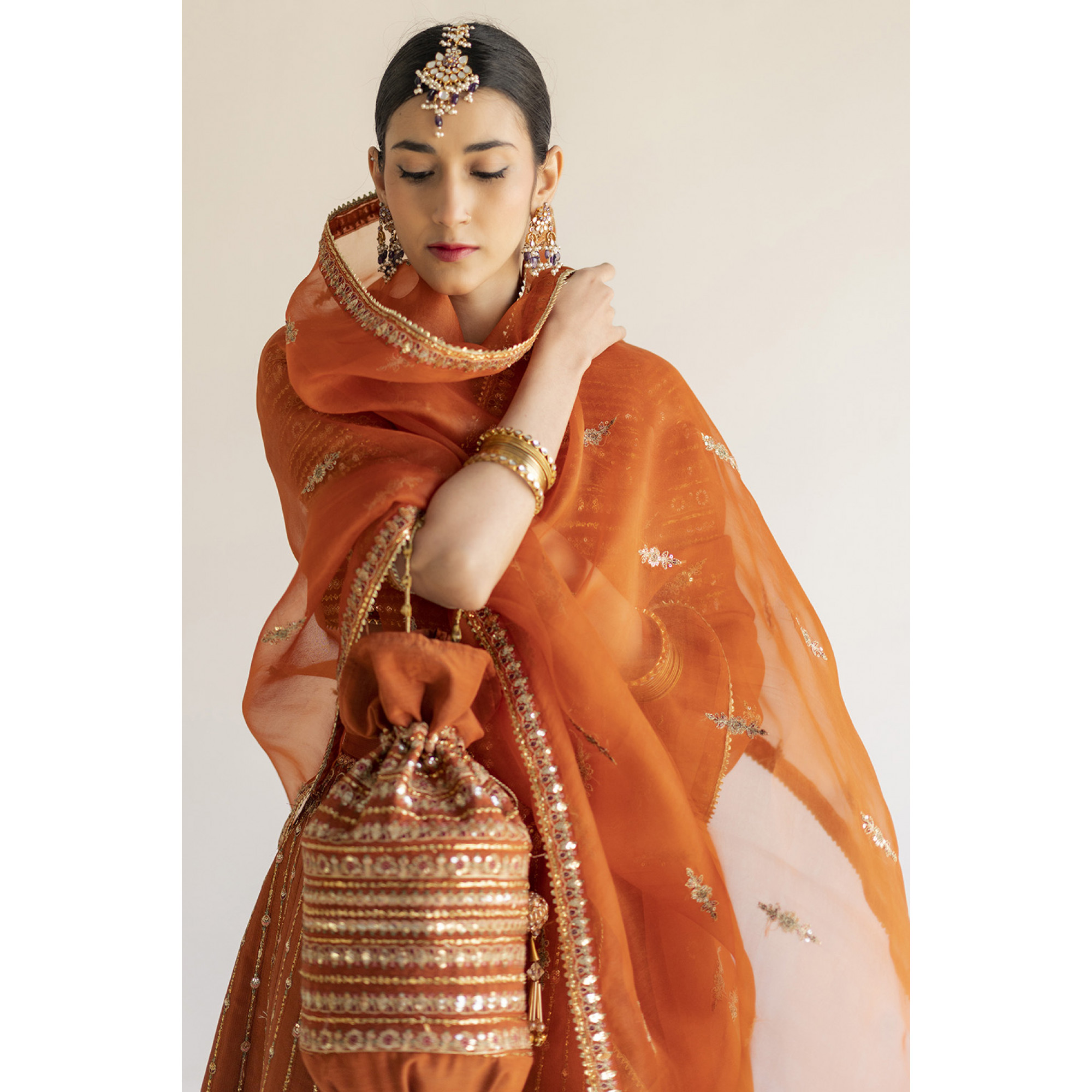 Rust Lehenga Choli