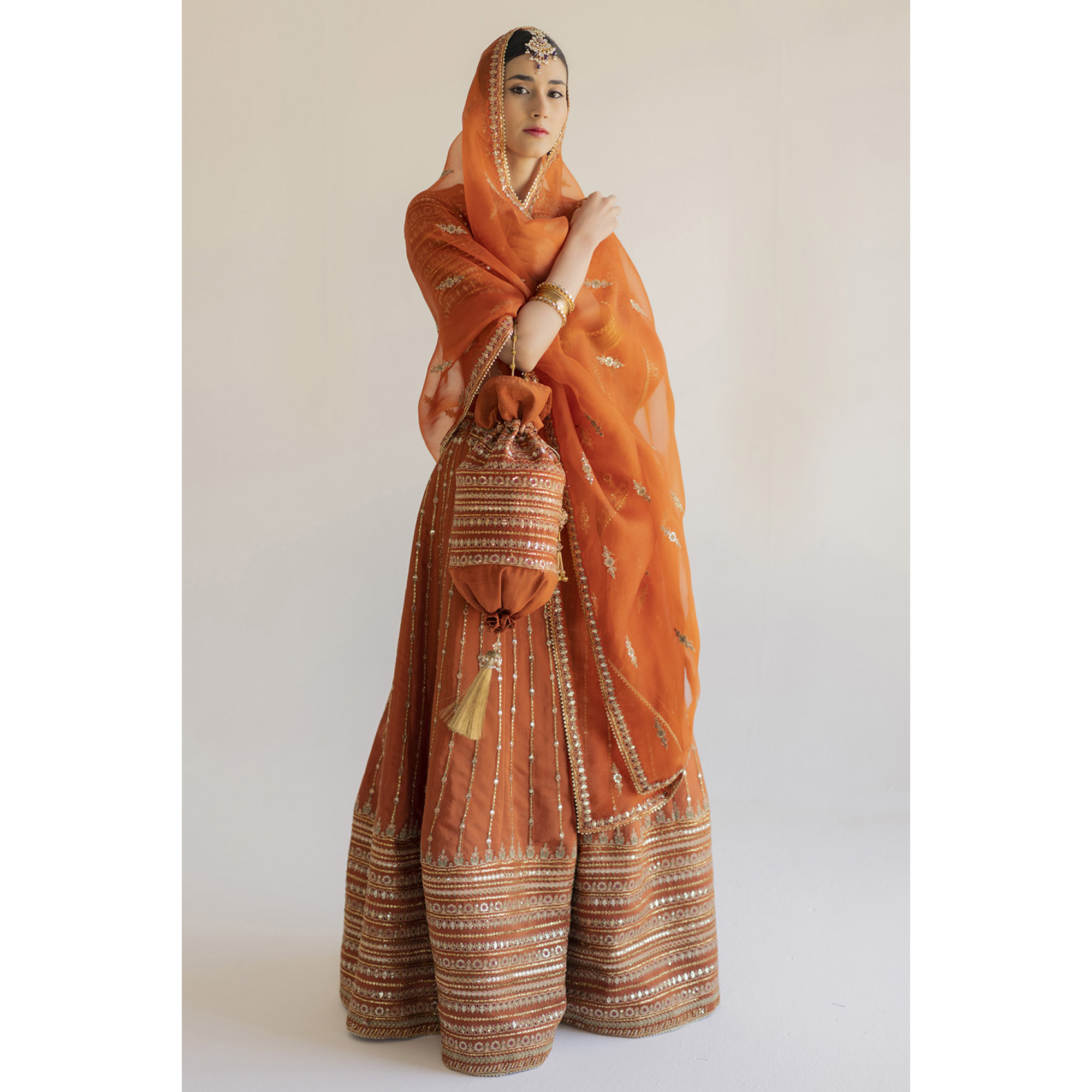 Rust Lehenga Choli