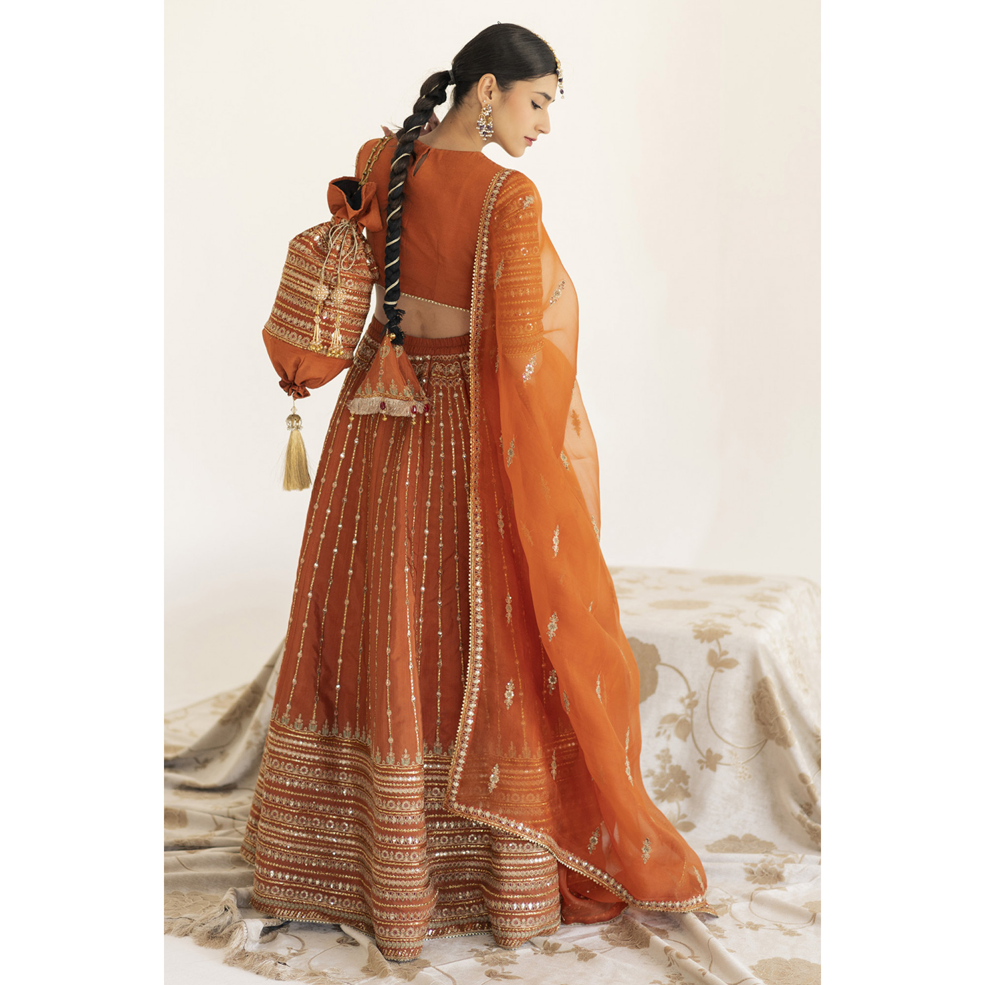 Rust Lehenga Choli