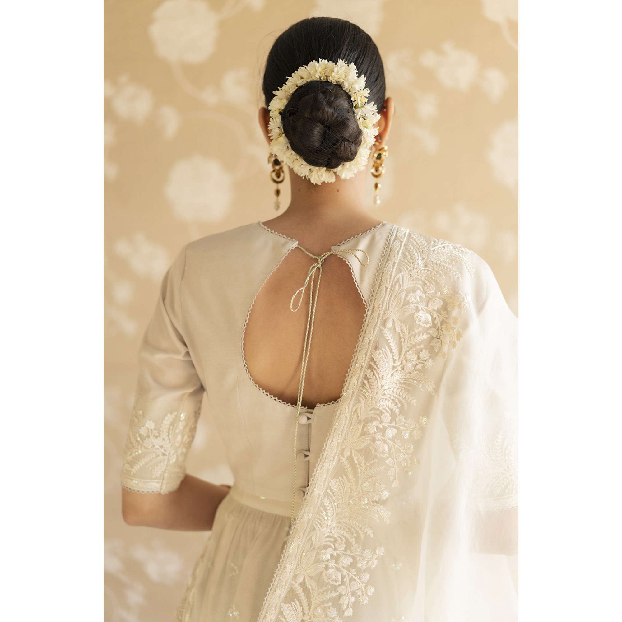 Ivory Saree