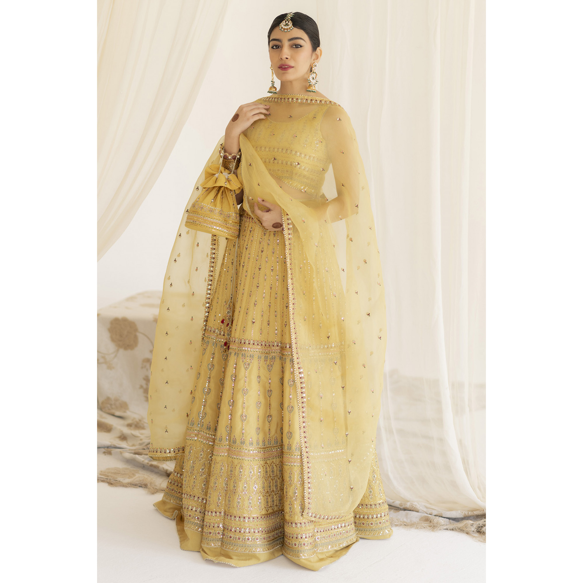 Yellow Lehenga Choli